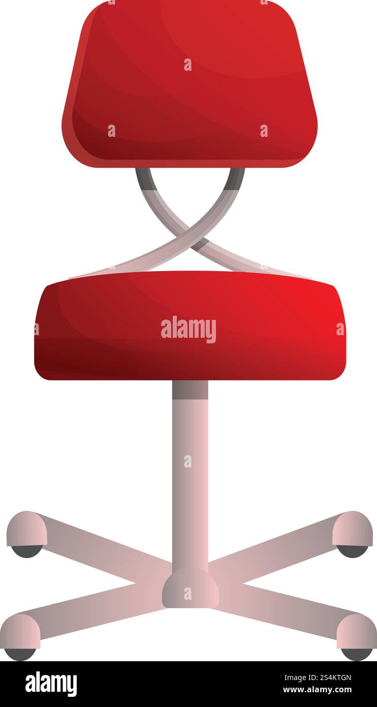 Red chair icon. Cartoon of red chair vector icon for web design ...
