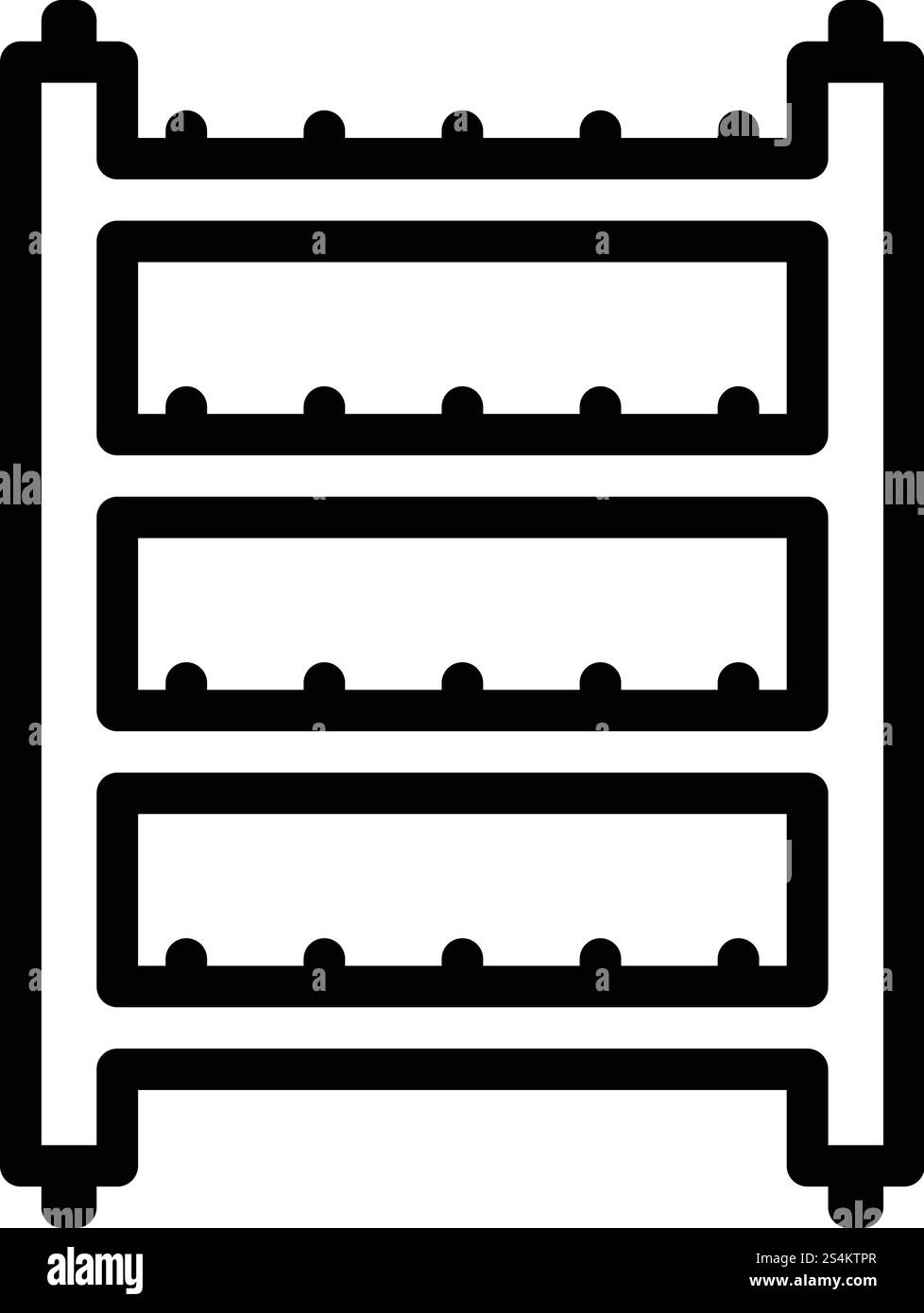 Metal Scaffolding Icon Outline Metal Scaffolding Vector Icon For Web Design Isolated On White