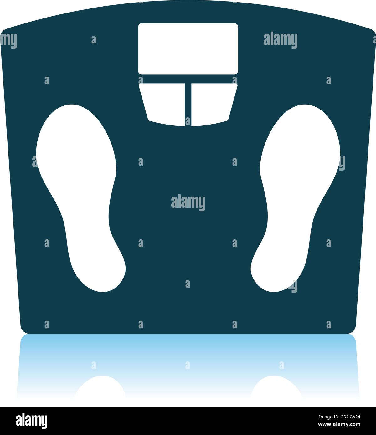 Floor Scales Icon. Shadow Reflection Design. Vector Illustration Stock ...