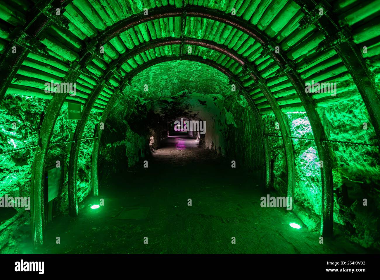 Entry tunnel to subterranean cathedral glows with spiritual light in ...