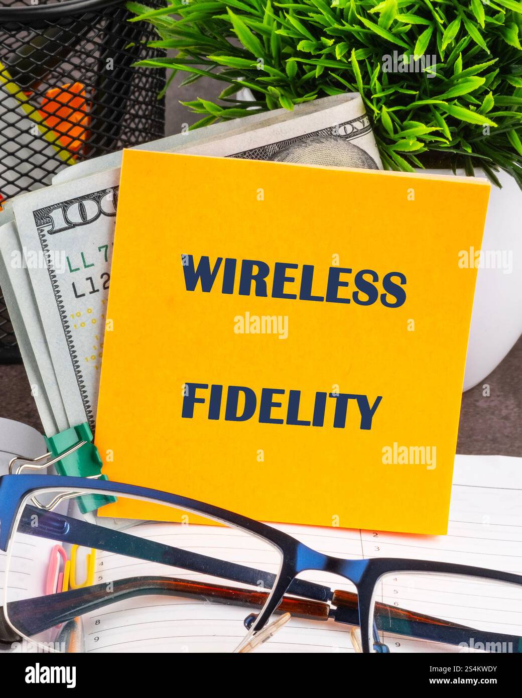 Visual representation highlights the concept of wireless fidelity using ...