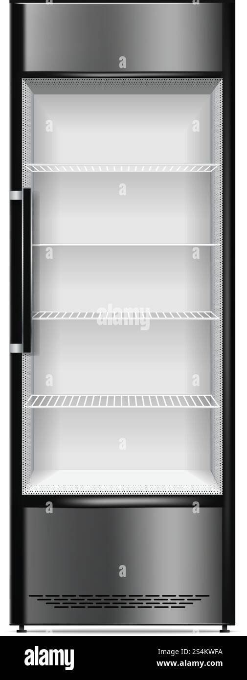 Drink fridge icon. Realistic illustration of drink fridge vector icon ...