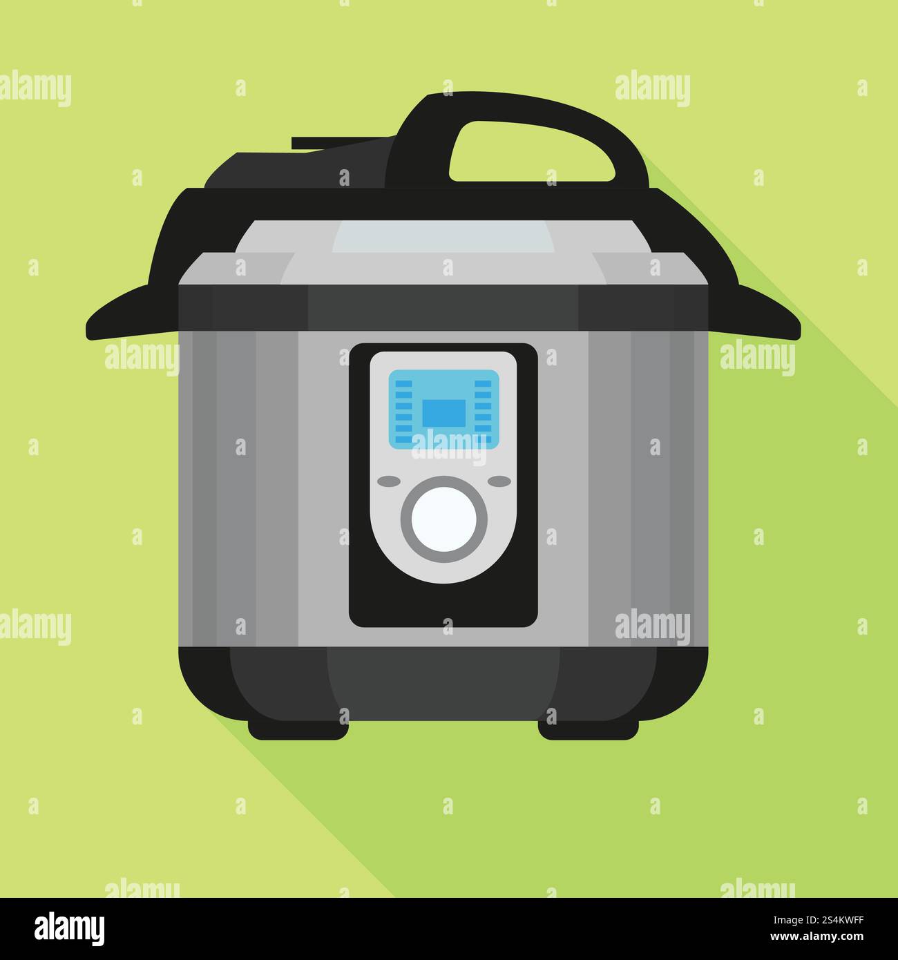 Pressure cooker icon. Flat illustration of pressure cooker vector icon ...