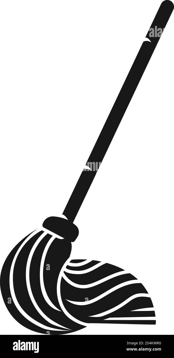 Mop icon. Simple illustration of mop vector icon for web design ...