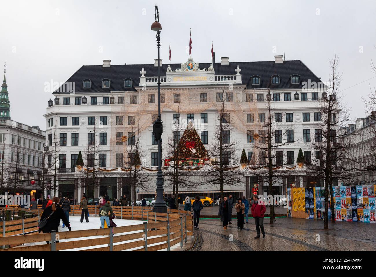 Ice rink in Copenhagen's Center, Denmark Stock Photo - Alamy