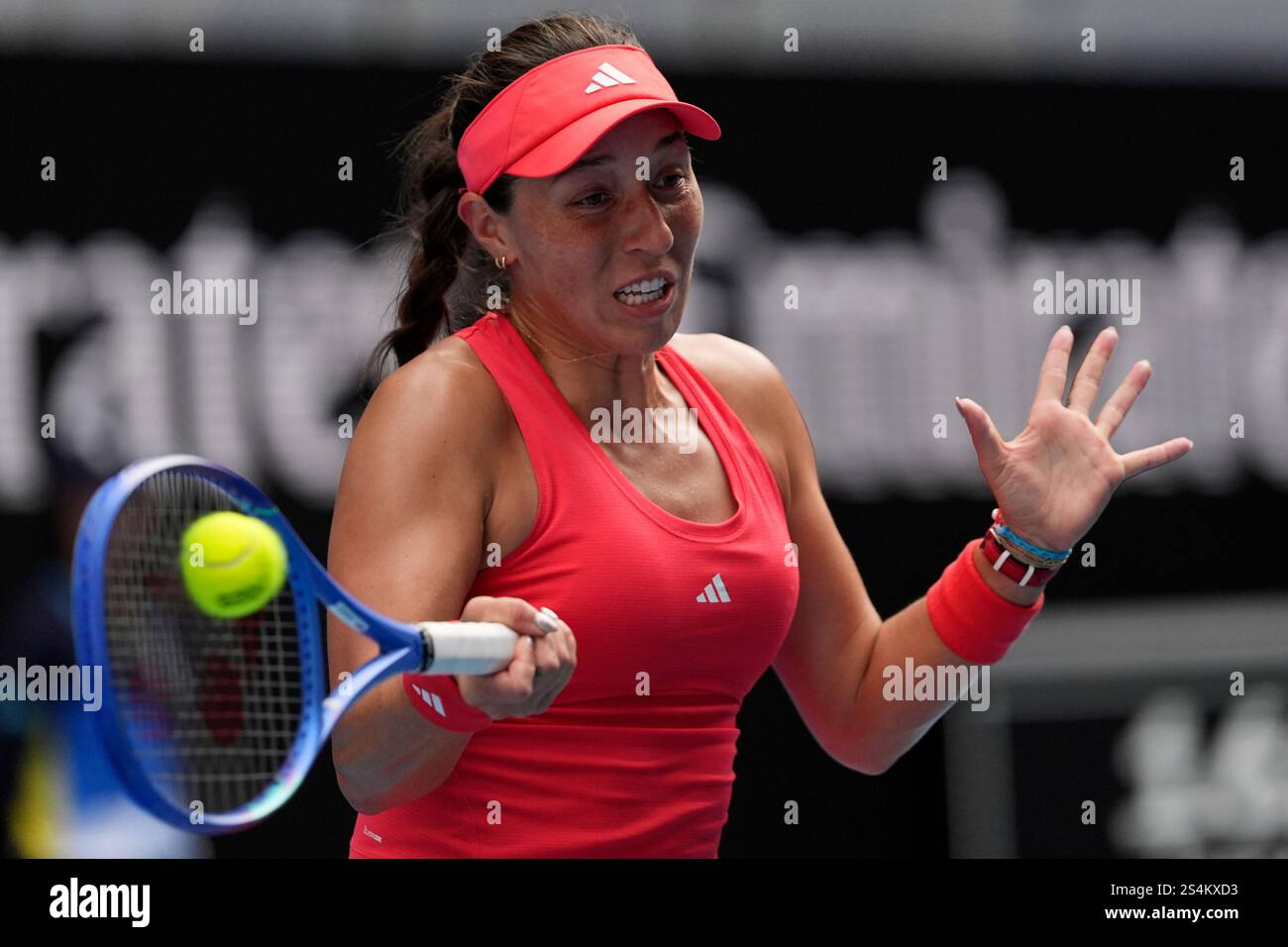 Jessica Pegula of the U.S. plays a forehand return to Maya Joint of ...
