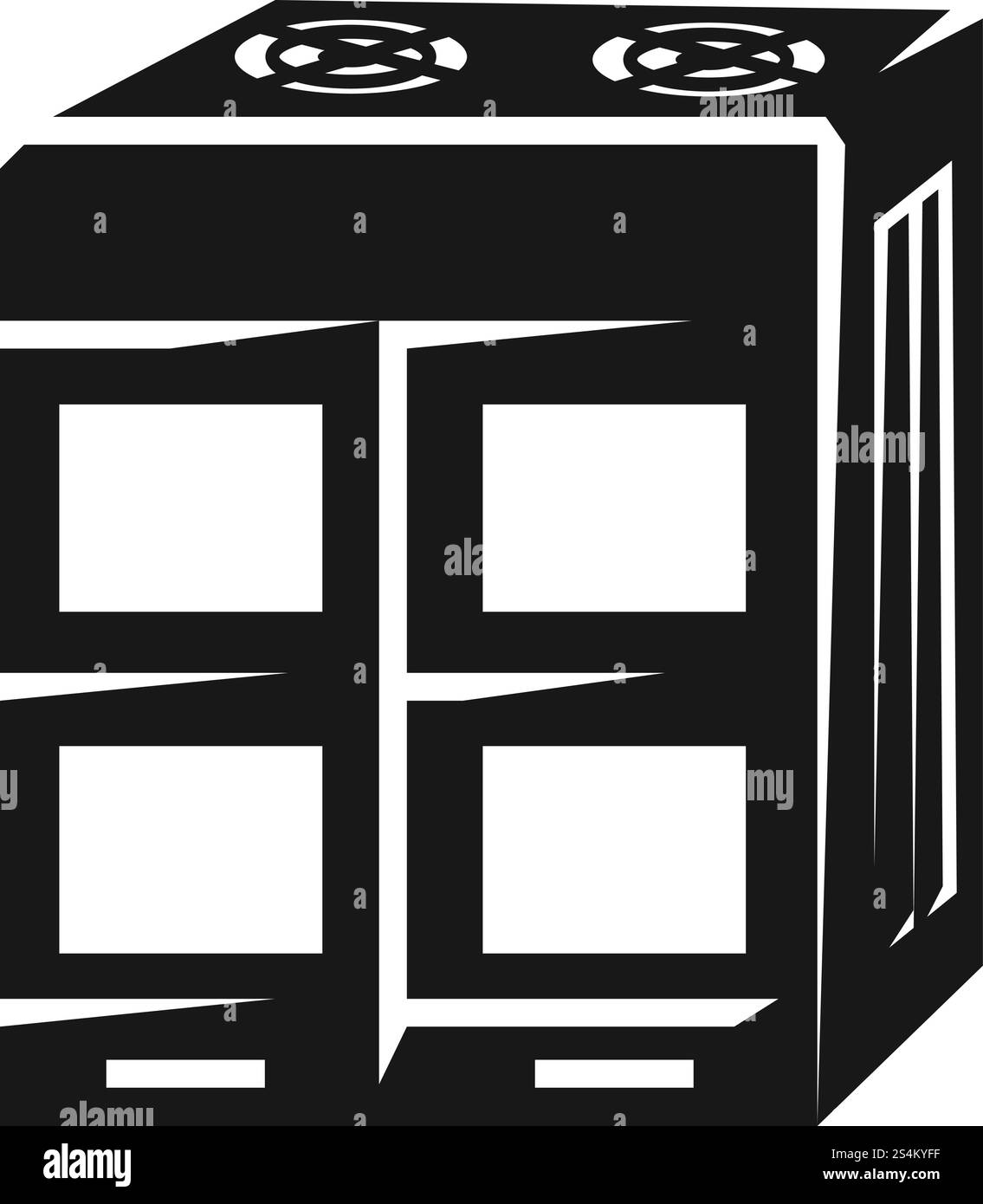 Large air conditioning icon. Simple illustration of large air ...