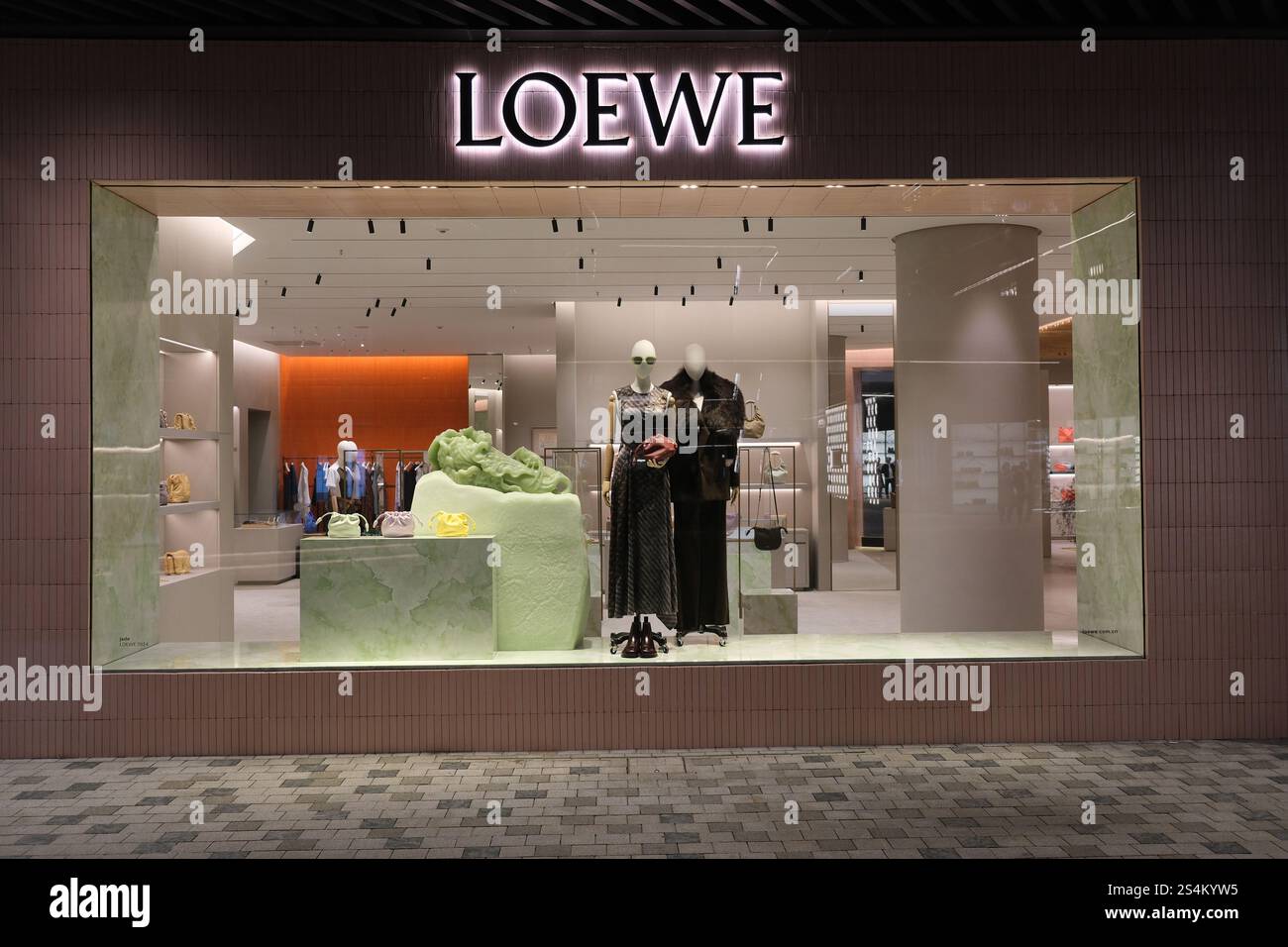 LOEWE store window facade Stock Photo - Alamy