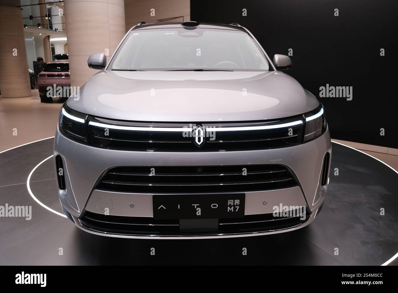 AITO M7 electric SUV car front in store Stock Photo - Alamy