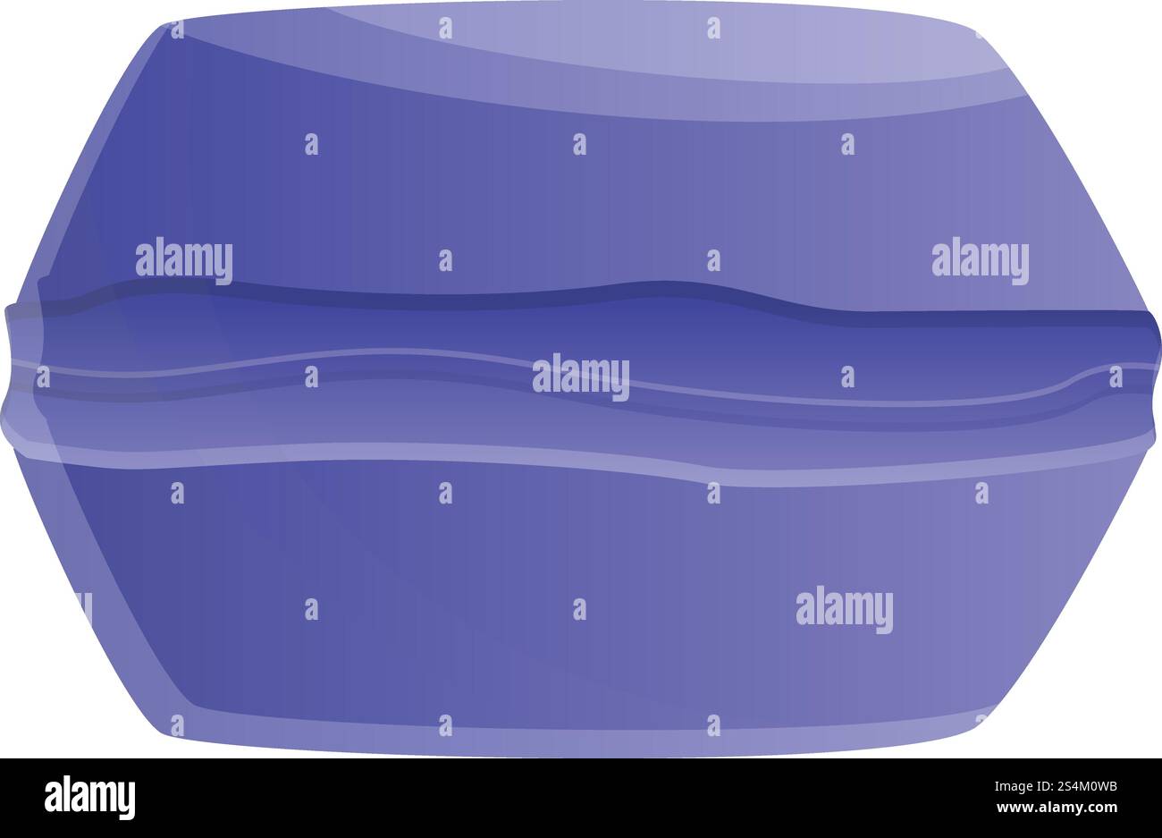 Blue macaroon icon. Cartoon of blue macaroon vector icon for web design ...