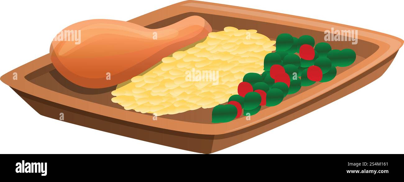 Mexican food rice icon. Cartoon of mexican food rice vector icon for ...