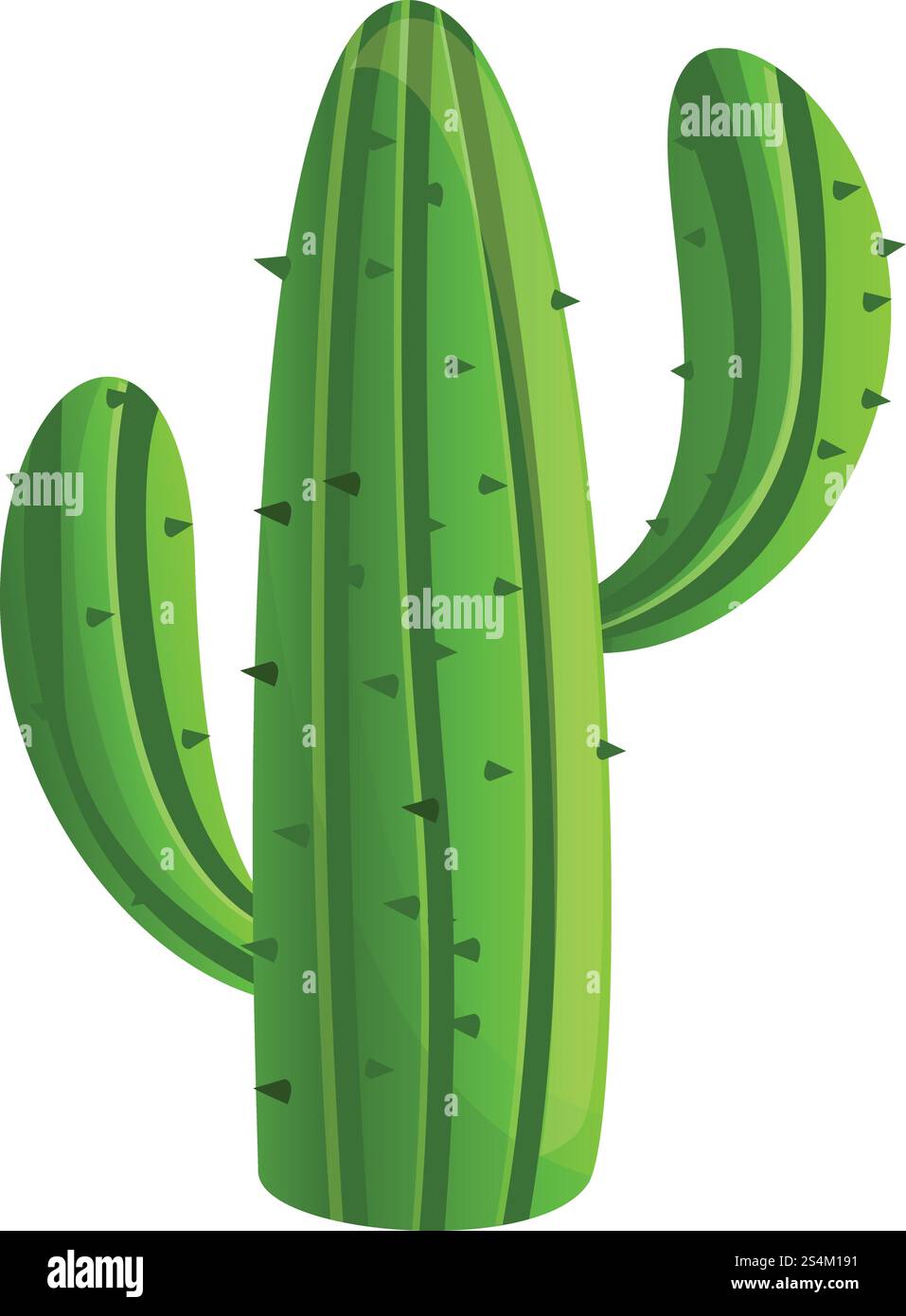 Mexican desert cactus icon. Cartoon of mexican desert cactus vector ...