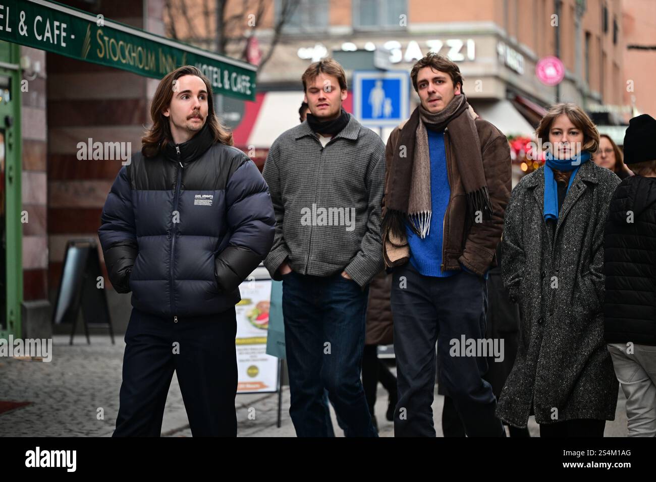 Stockholm, Uppland, Sweden. December 29 2024. People on the street ...