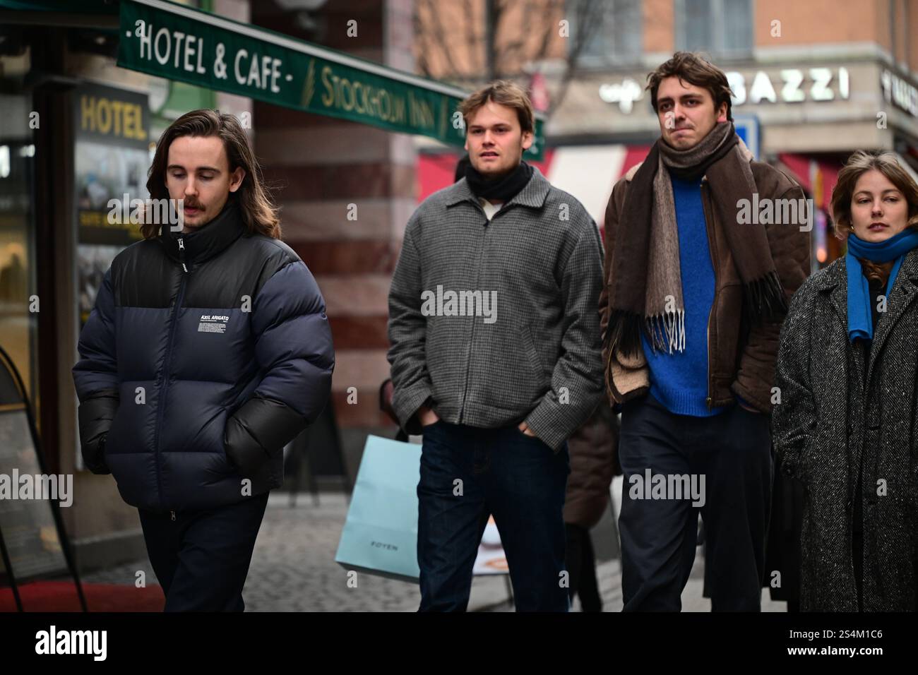 Stockholm, Uppland, Sweden. December 29 2024. People on the street ...