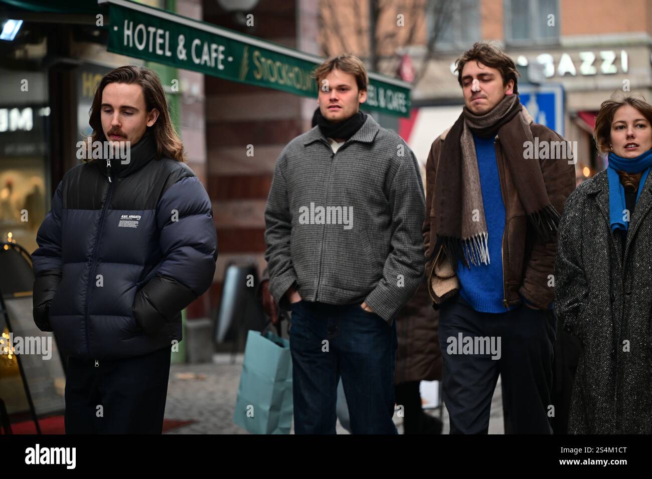 Stockholm, Uppland, Sweden. December 29 2024. People on the street ...