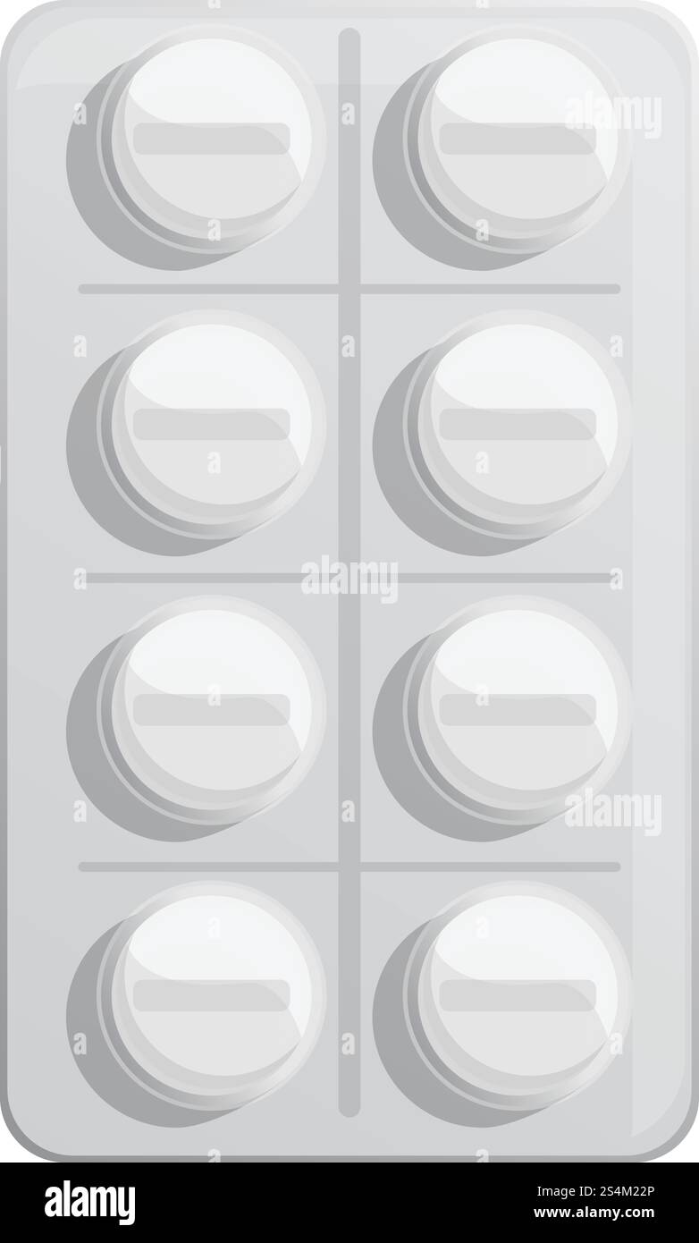 Pill pack icon. Cartoon of pill pack vector icon for web design ...