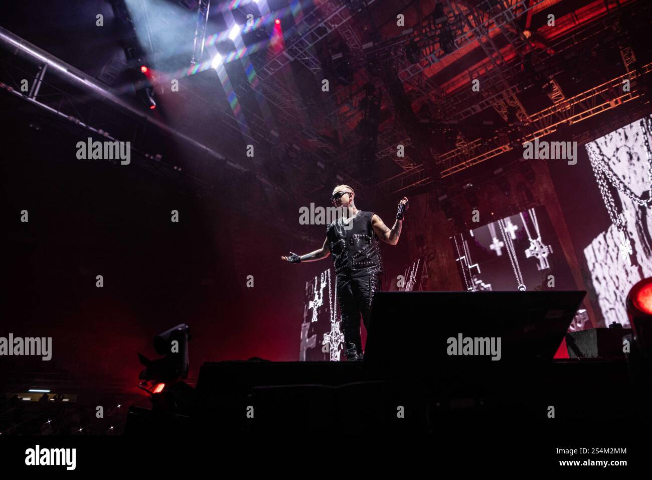 Palasele, Eboli (SA), Italy, January 12, 2025, Lazza -Jacopo Lazzarini ...