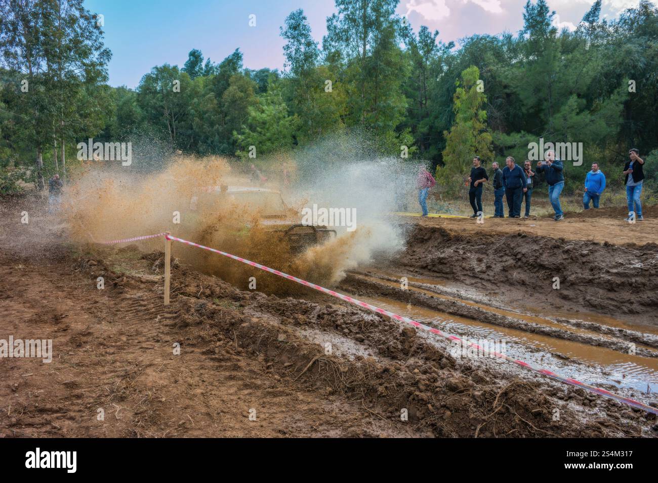 Experience the thrill of off-road adventure with this dynamic scene ...