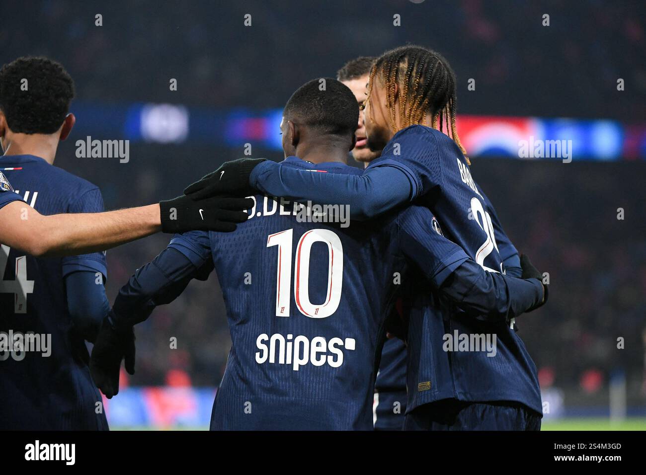 Paris, France. 12th Jan, 2025. Ousmane Dembele - PSG vs ASSE Ligue 1 in ...
