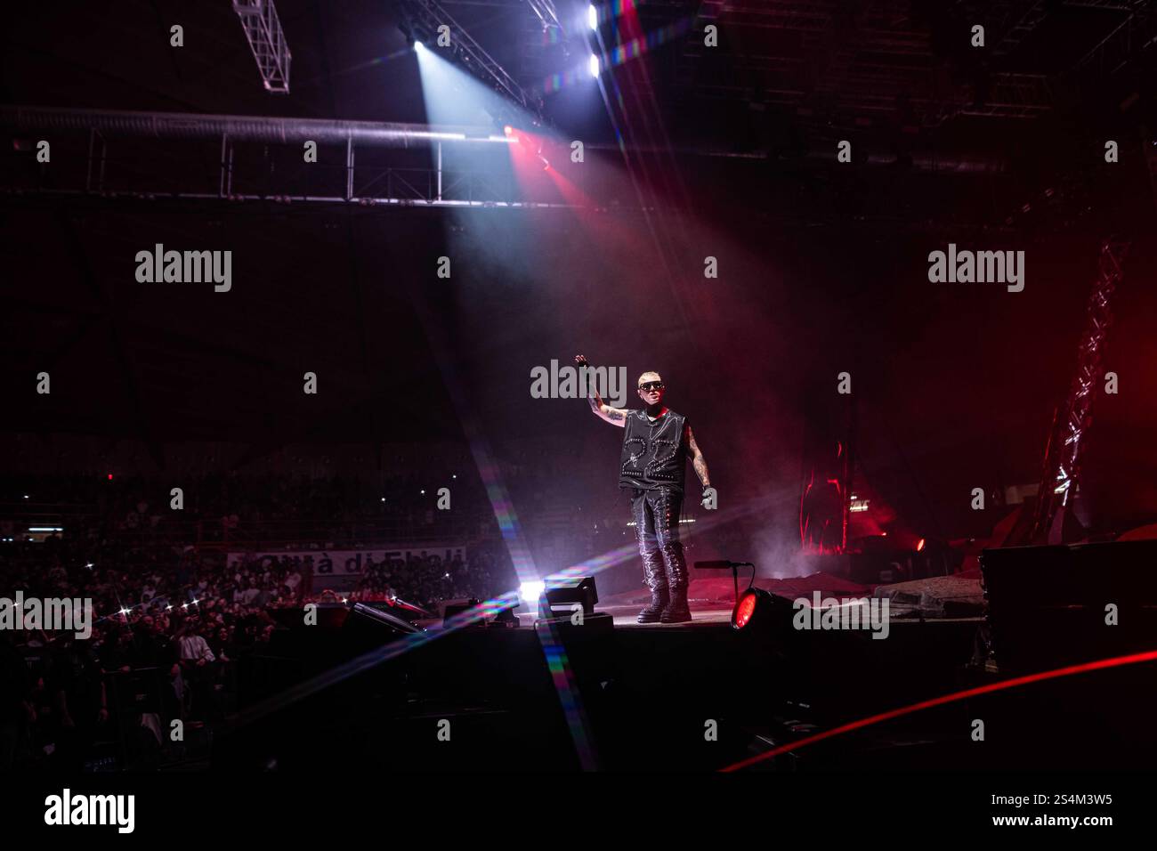 Lazza -Jacopo Lazzarini during the Italian singer Music Concert LAZZA ...