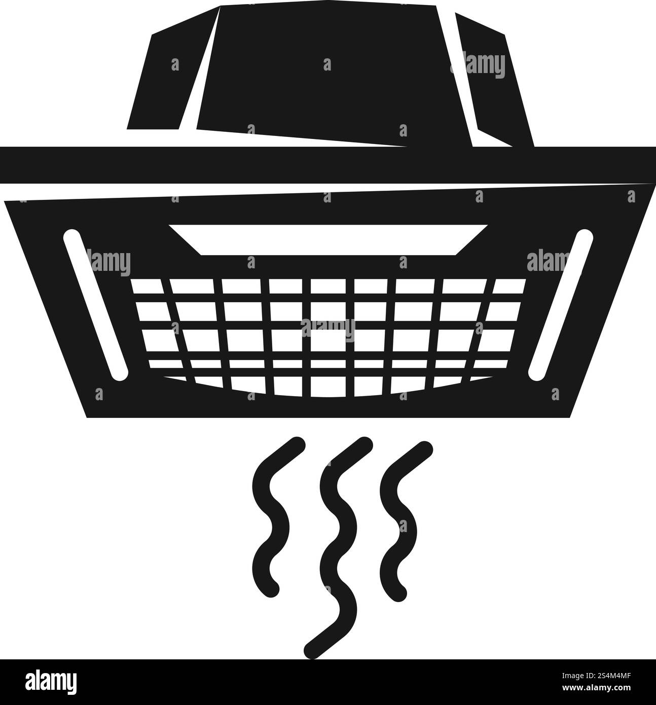 Ceiling air conditioner icon. Simple illustration of ceiling air ...