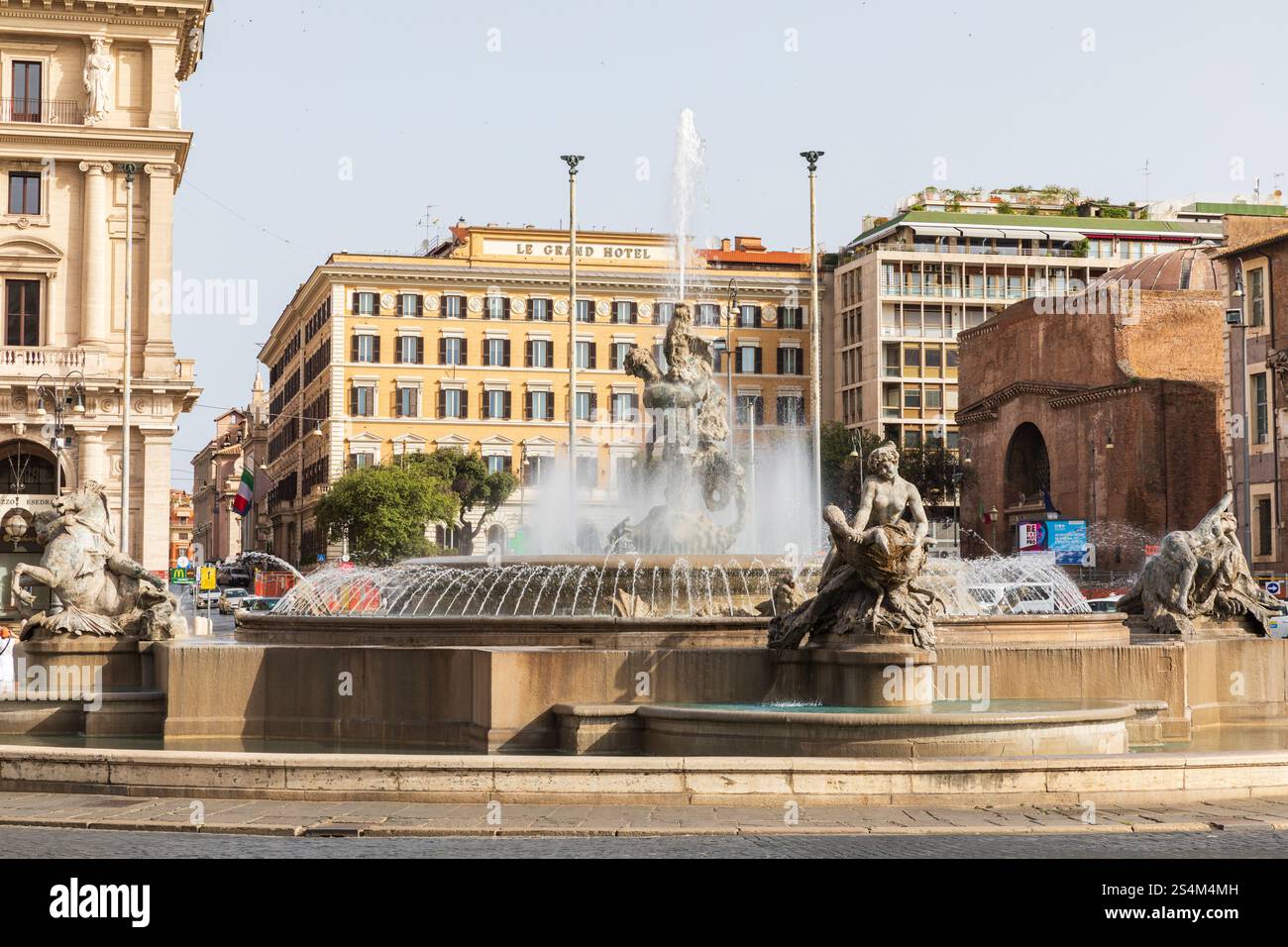 Fountain of the Naiads, Piazza della Repubblica, Rome, Italy Stock ...