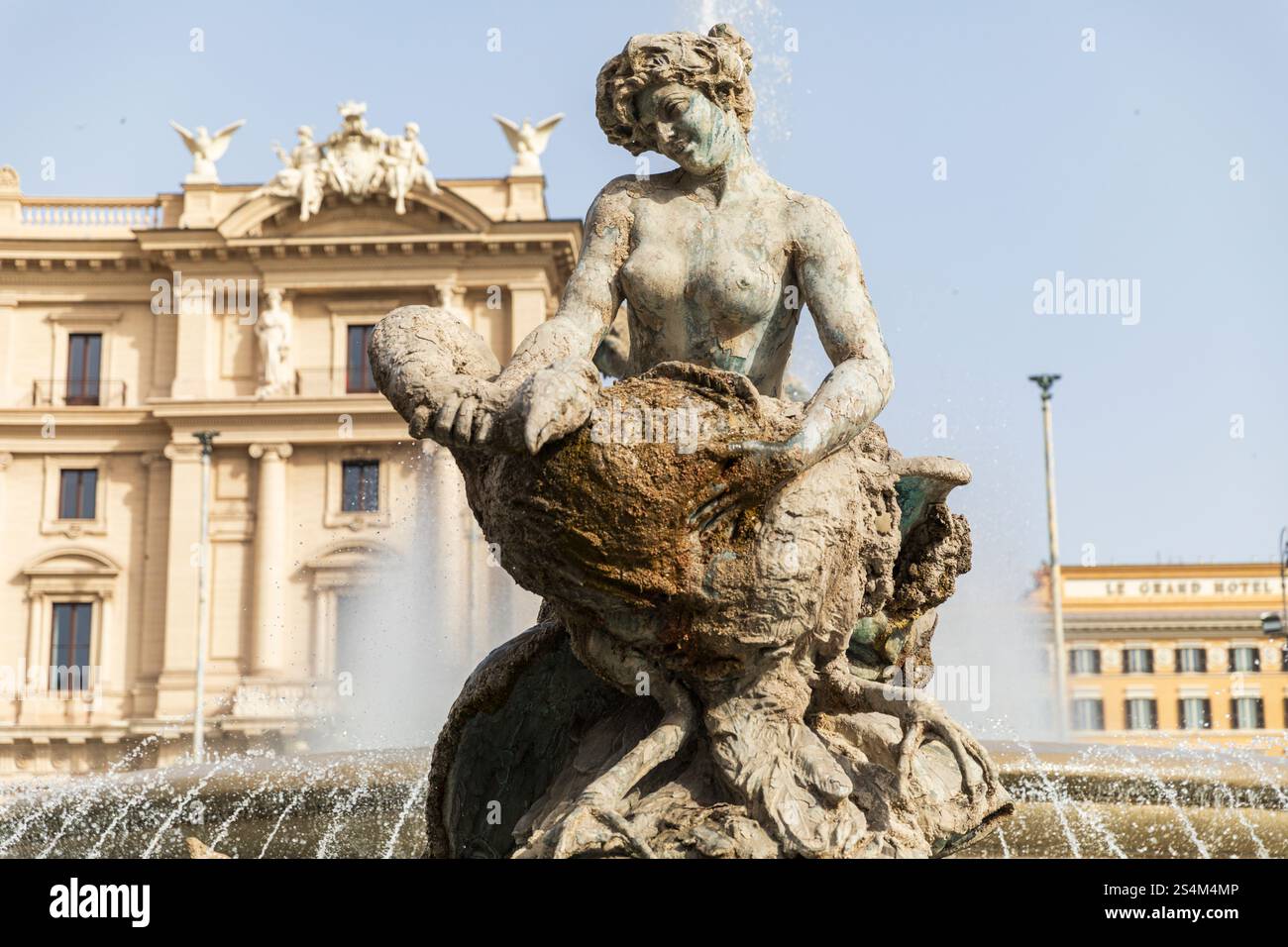 Fountain of the Naiads (detail), Piazza della Repubblica, Rome, Italy ...