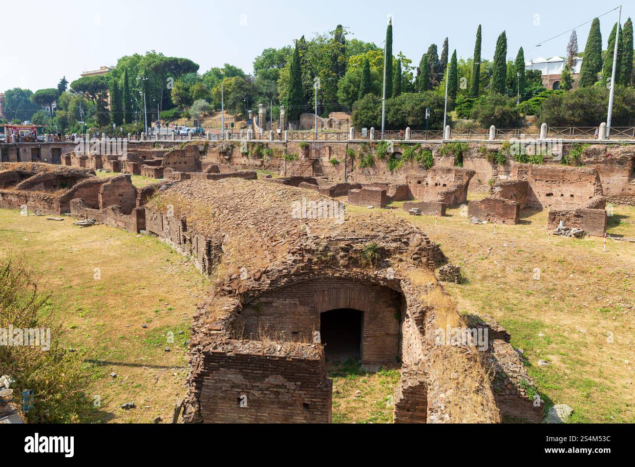 Ludus Magnus (Great Gladiatorial Training School), Rome, Italy Stock ...
