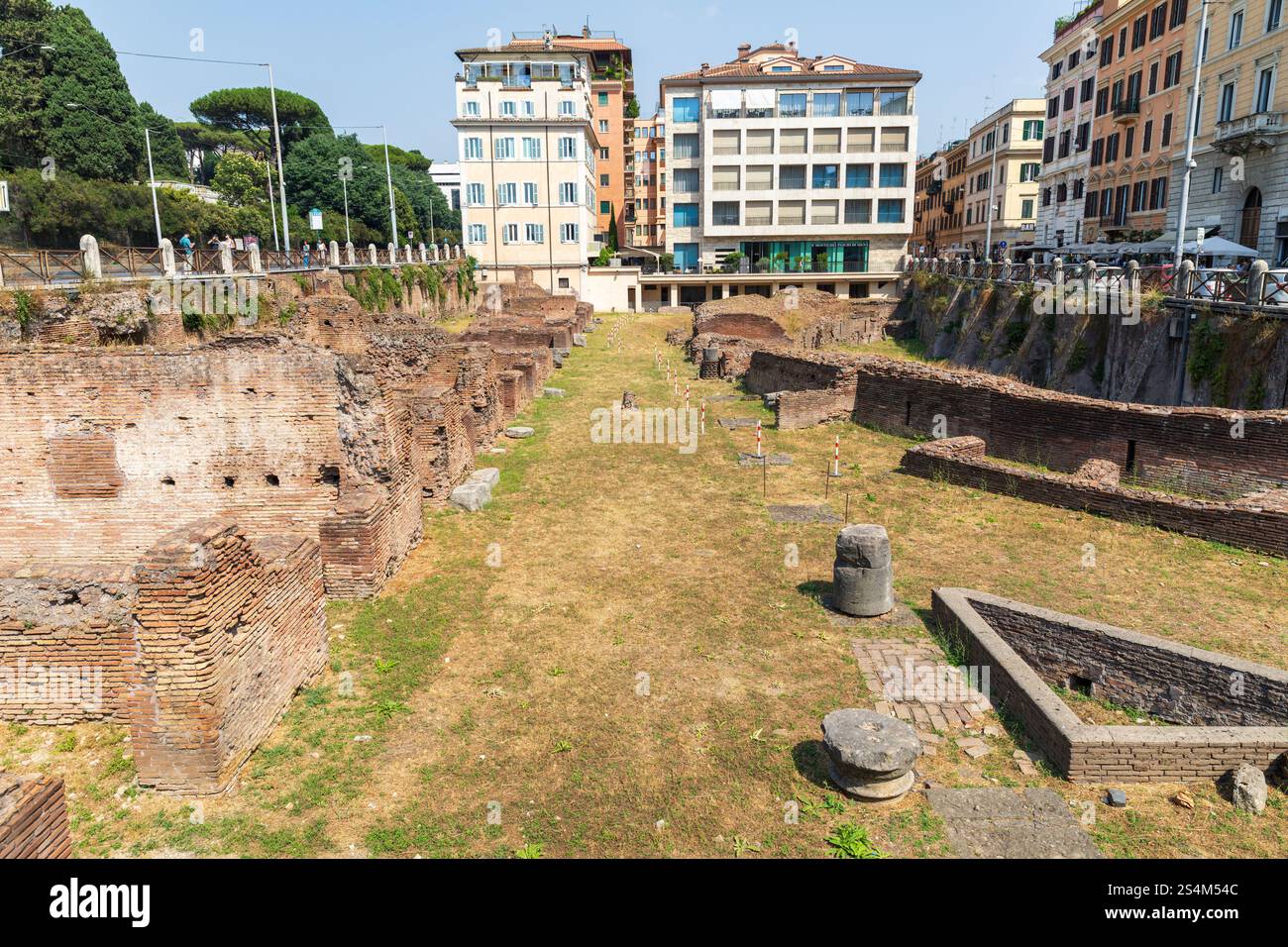 Ludus Magnus (Great Gladiatorial Training School), Rome, Italy Stock ...