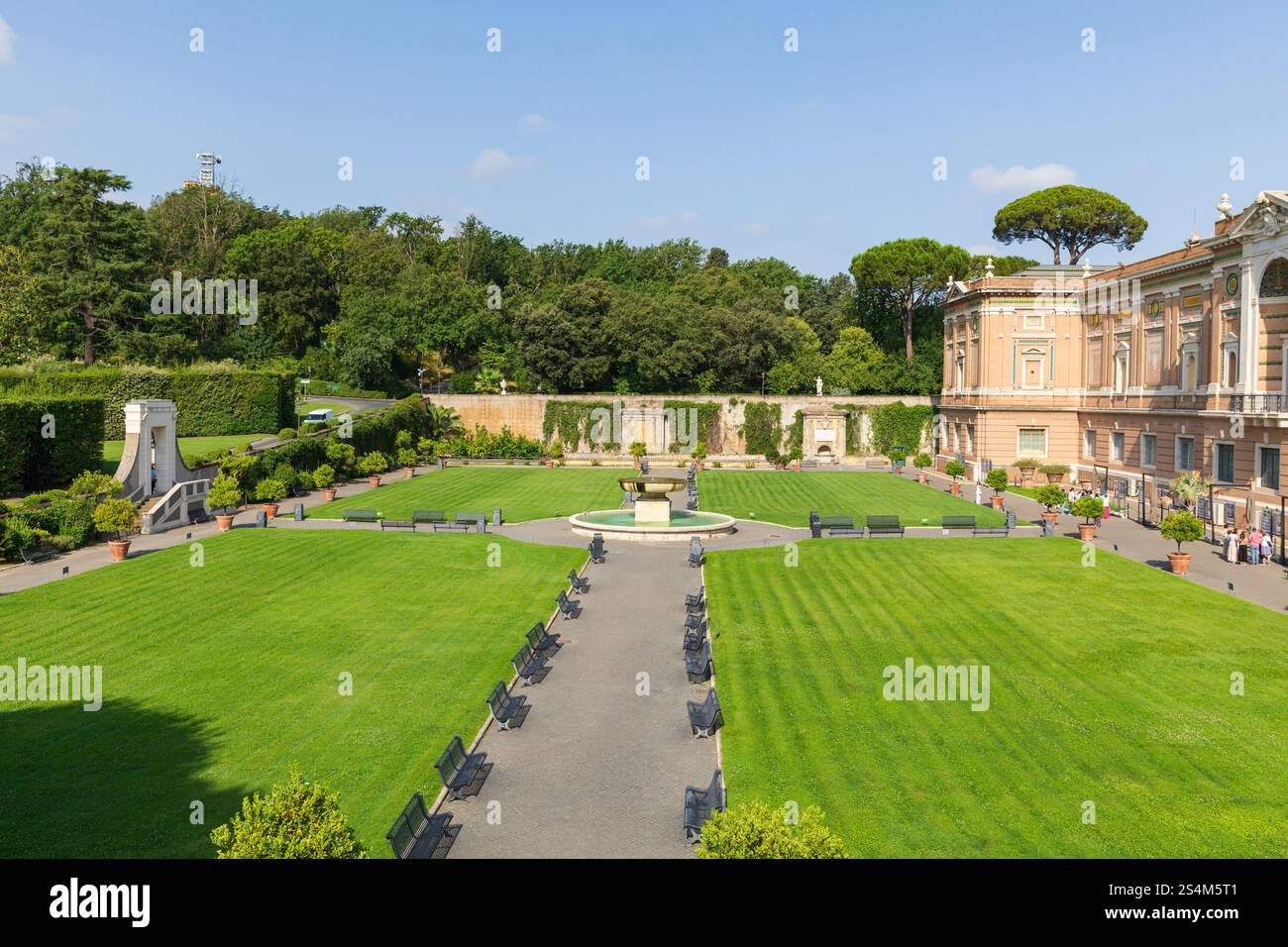 Square Garden & Vatican Art Gallery (detail), Vatican Garden's, Vatican ...