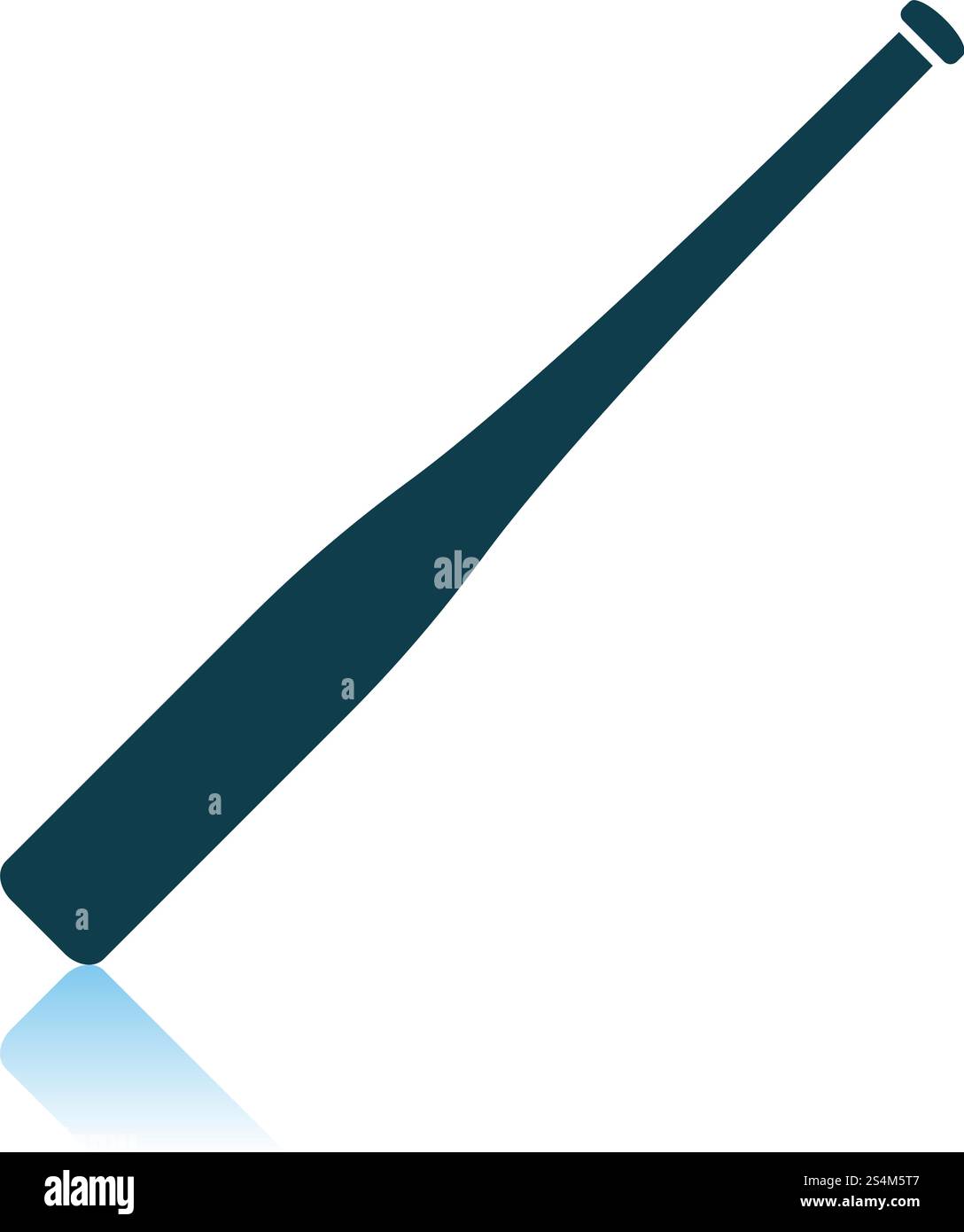 Baseball Bat Icon. Shadow Reflection Design. Vector Illustration Stock ...