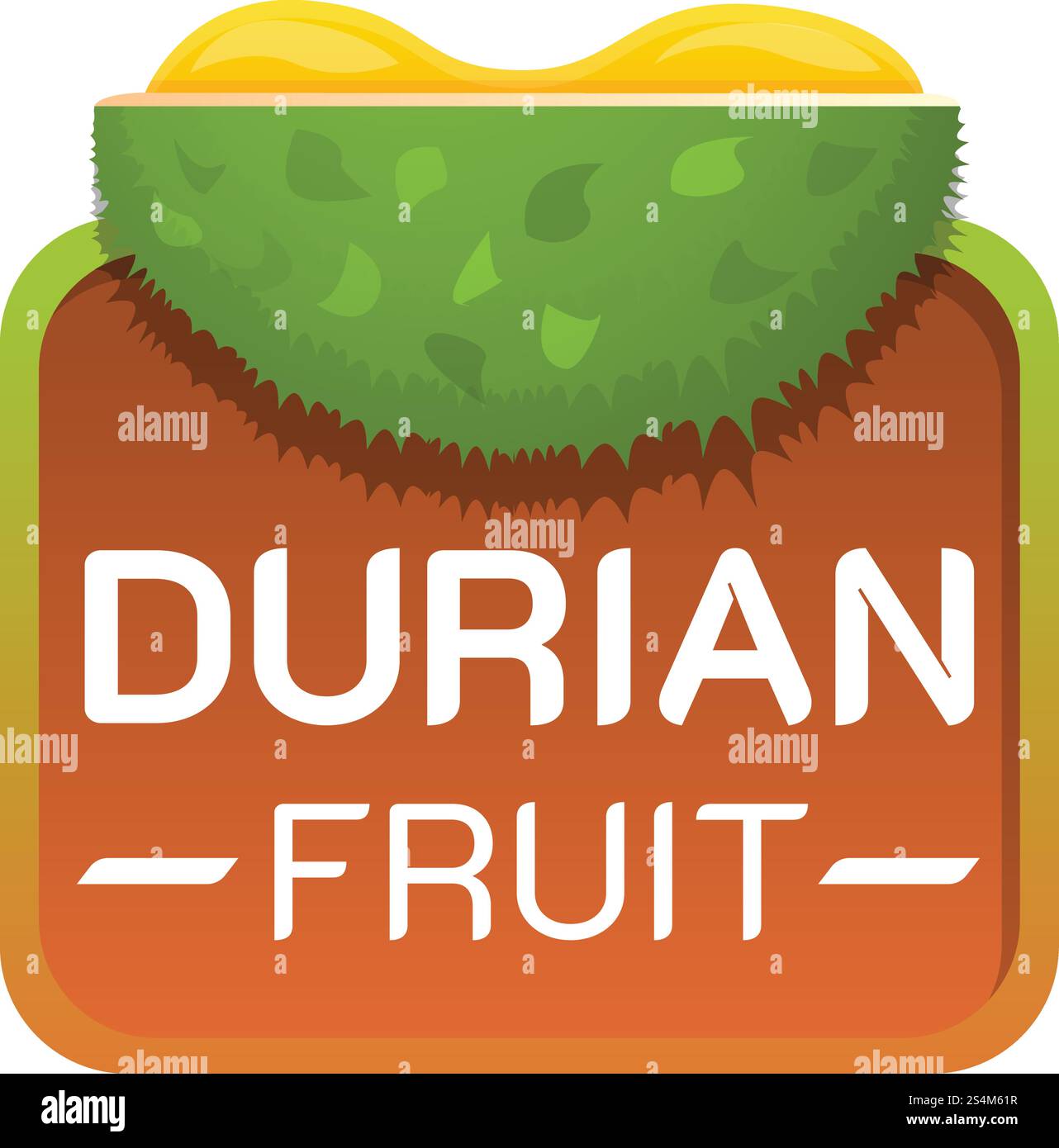 Durian fruit logo. Cartoon of durian fruit vector logo for web design ...