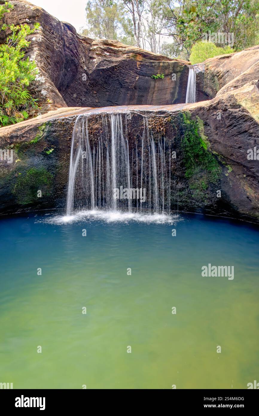 Rainbow falls rock pools, Blackdown Tablelands national park, central ...