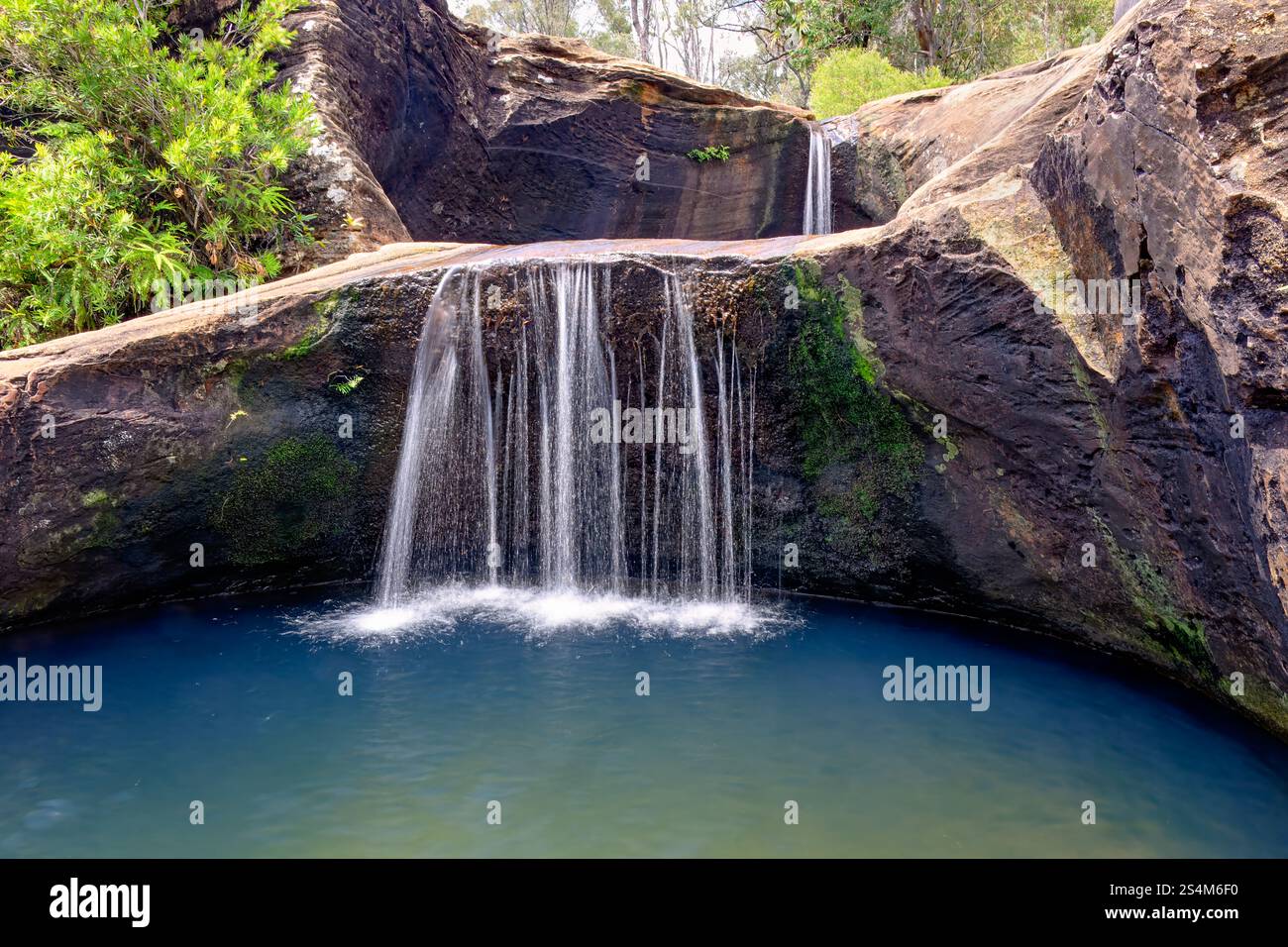 Rainbow falls rock pools, Blackdown Tablelands national park, central ...