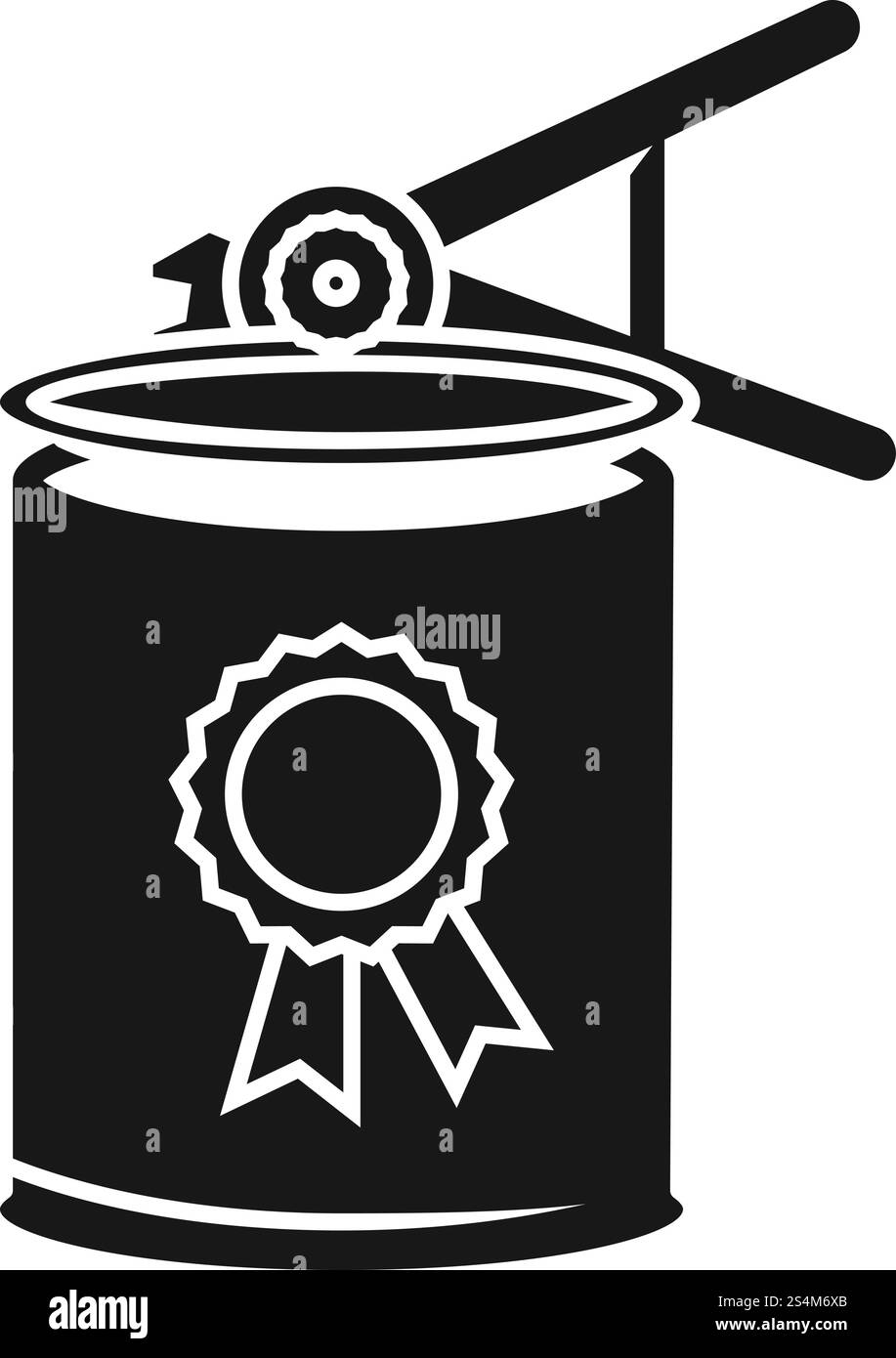 Canned food open key icon. Simple illustration of canned food open key ...