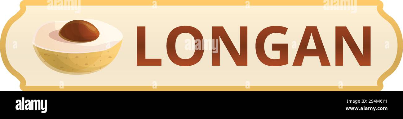 Exotic longan logo. Cartoon of exotic longan vector logo for web design ...