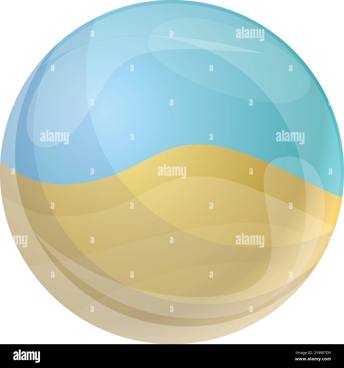 Beach inflate ball icon. Cartoon of beach inflate ball vector icon for ...