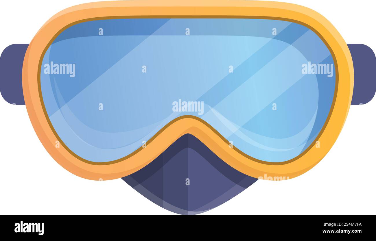 Underwater mask icon. Cartoon of underwater mask vector icon for web ...