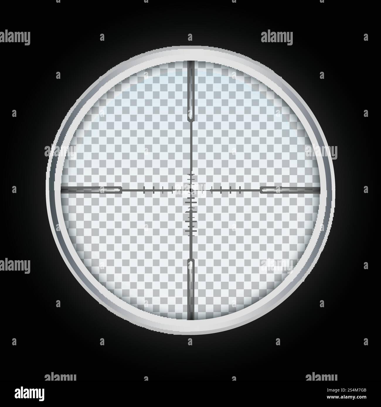 Crosshair icon. Realistic illustration of crosshair vector icon for web design isolated on white ...