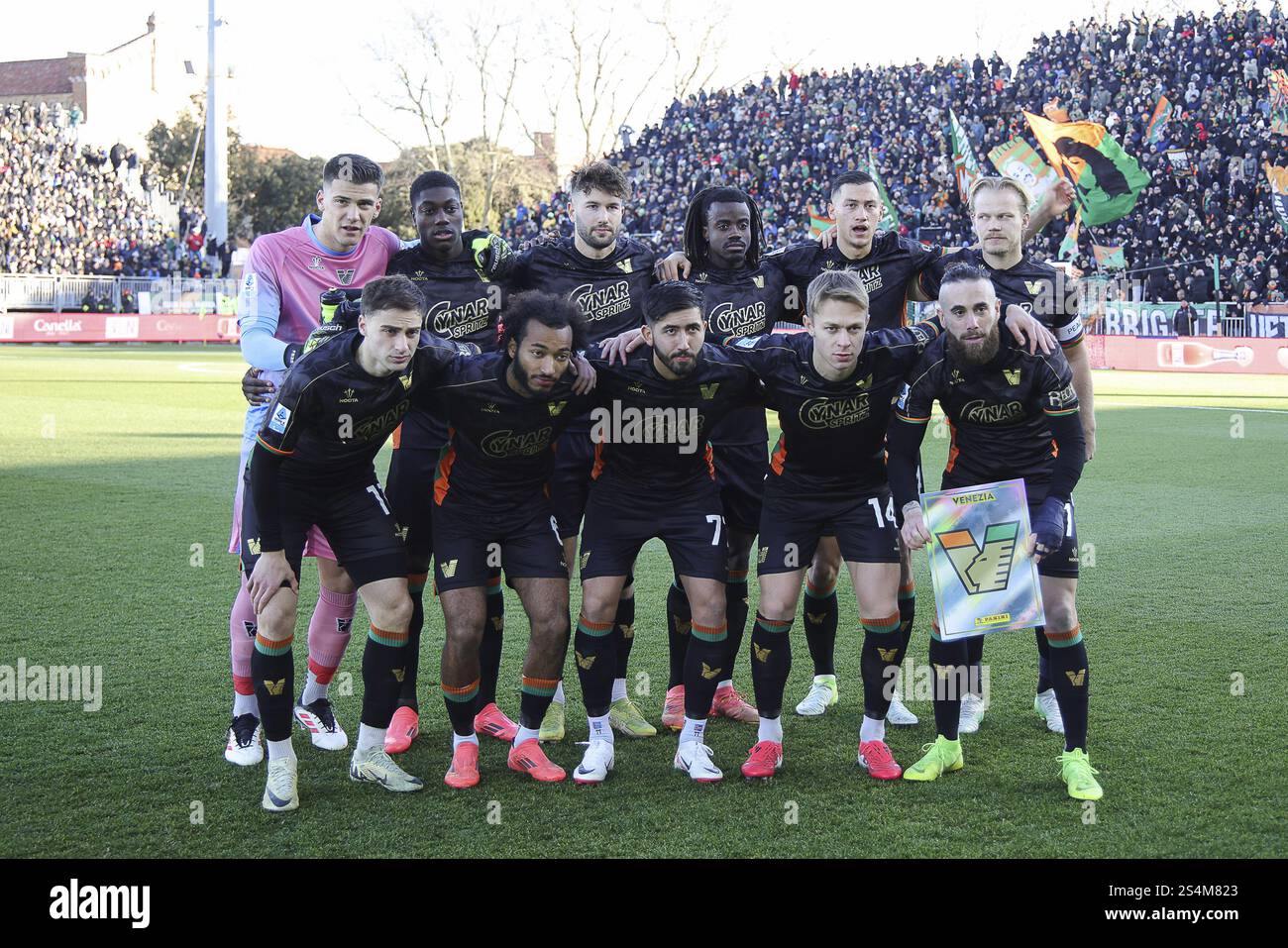 Venice, Italy. 12th Jan, 2025. Venezia team photo during Venezia FC vs ...