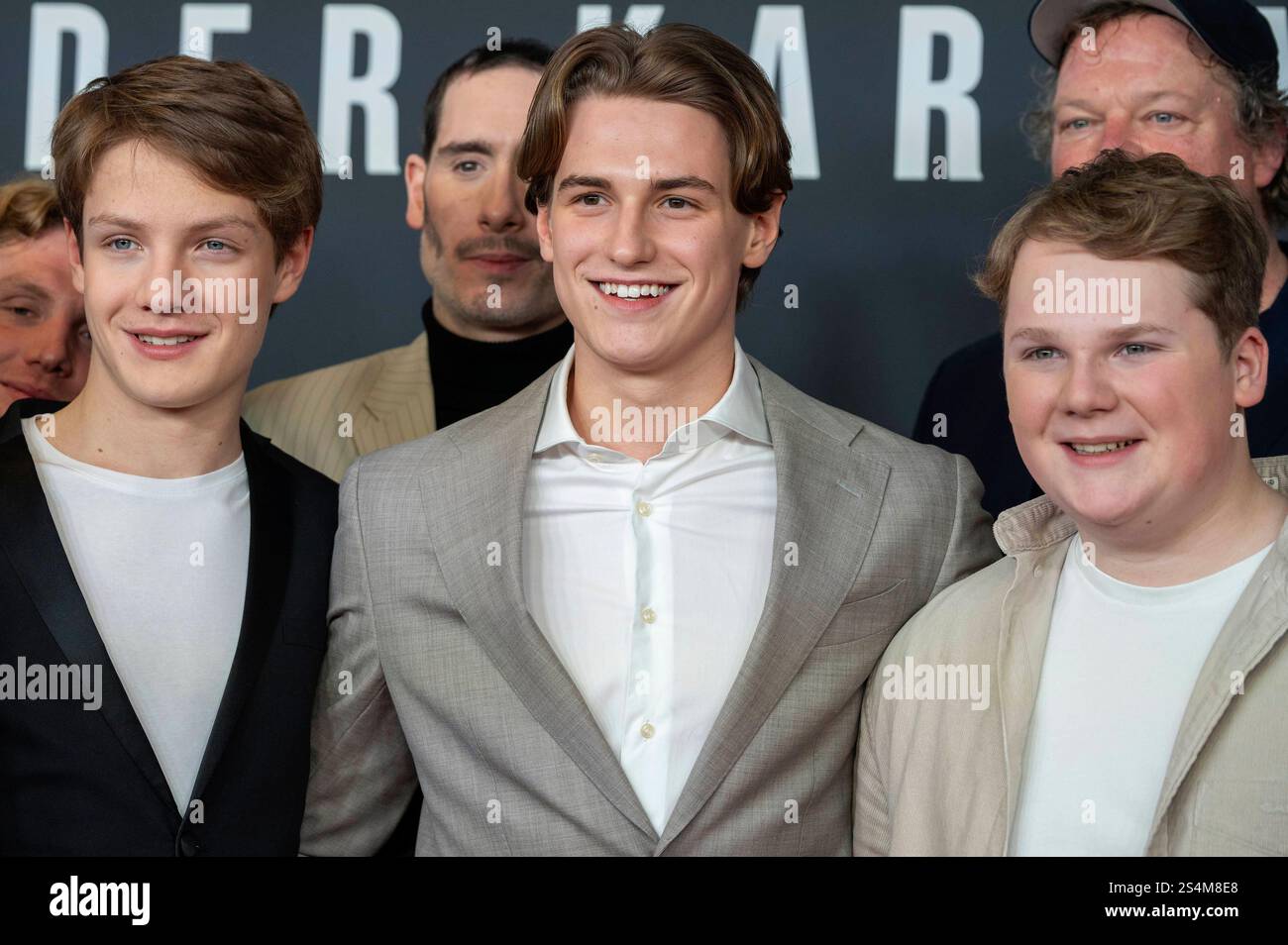 Levi Brandl, Nevio Wendt und Julius Weckauf bei der Weltpremiere des Kinofilms Die drei und der ...