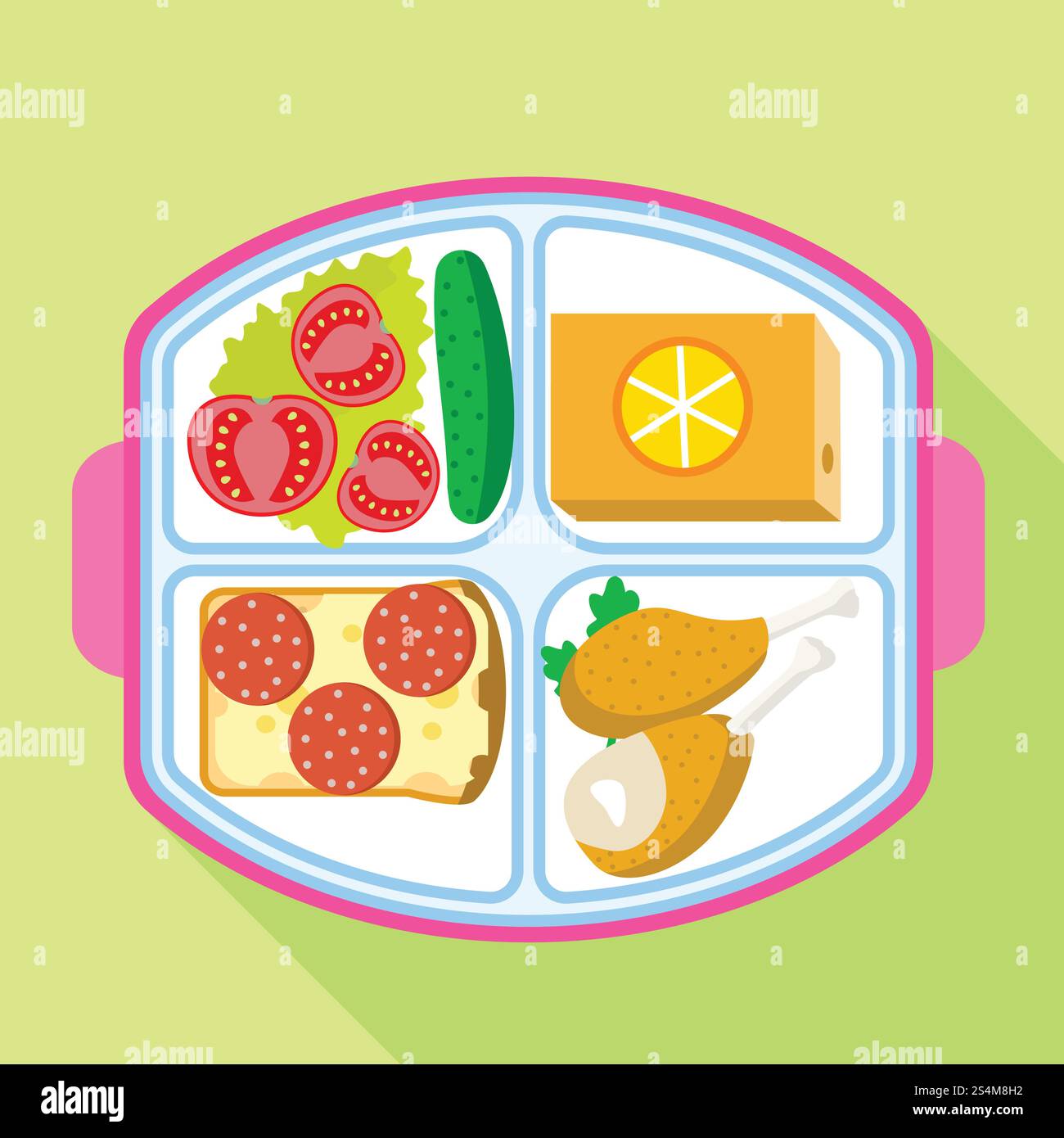 Lunch tray icon. Flat illustration of lunch tray vector icon for web ...