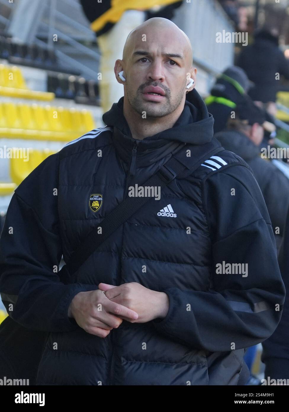 La Rochelle, France. 12th Jan, 2025. 11 Dillyn Leyds of Stade Rochelais ...