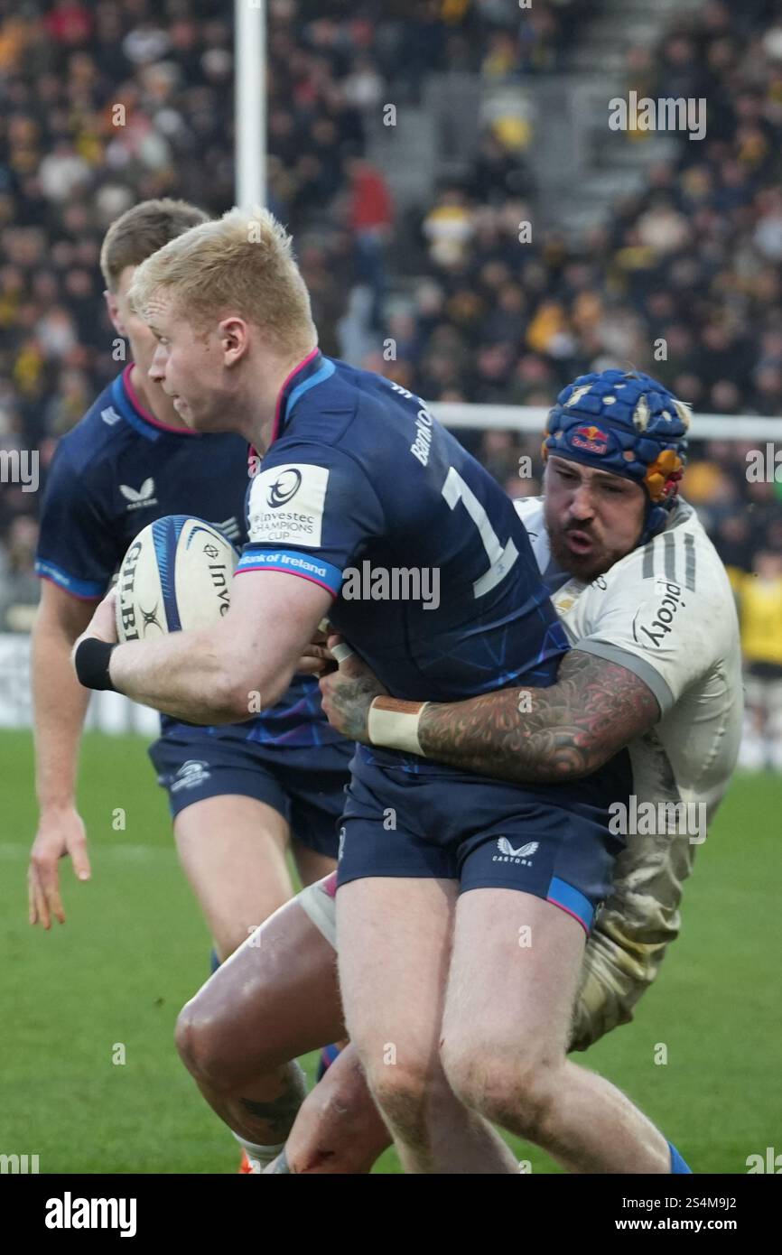 La Rochelle, France. 12th Jan, 2025. 14 Jack Nowell of Stade Rochelais ...