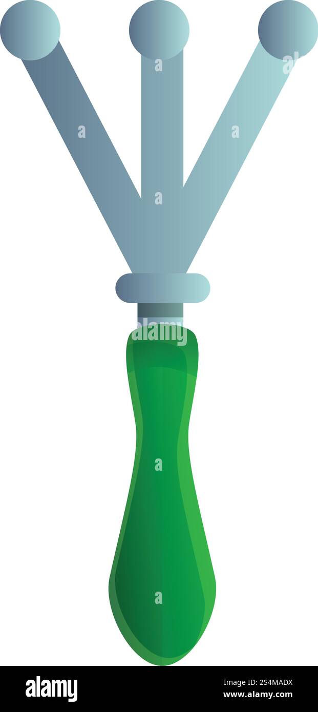 Hand rake icon. Cartoon of hand rake vector icon for web design ...