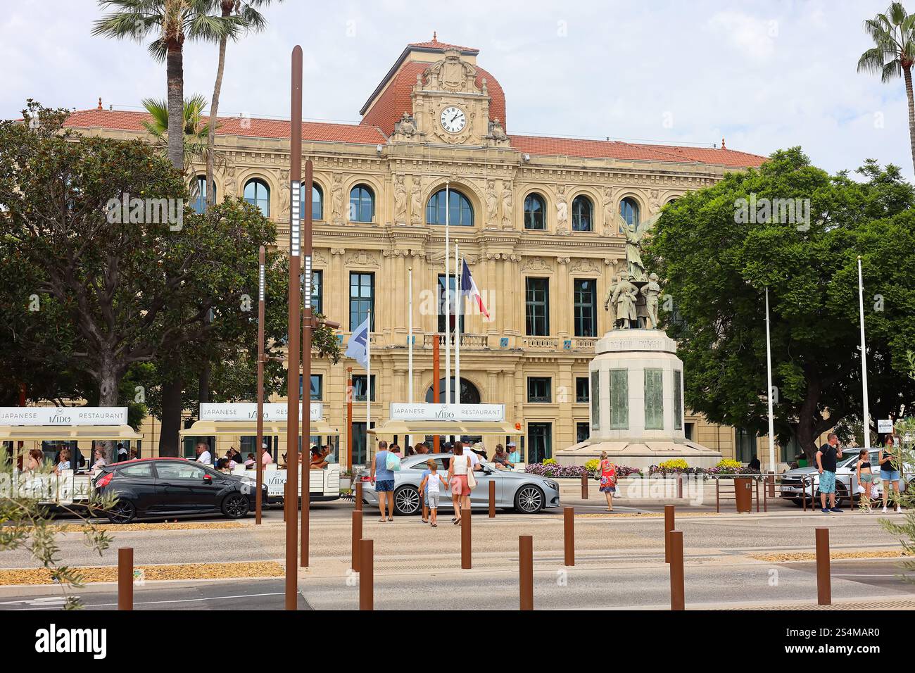 Cannes, France - August 14, 2024: City Hall of Cannes, built in 1876 ...