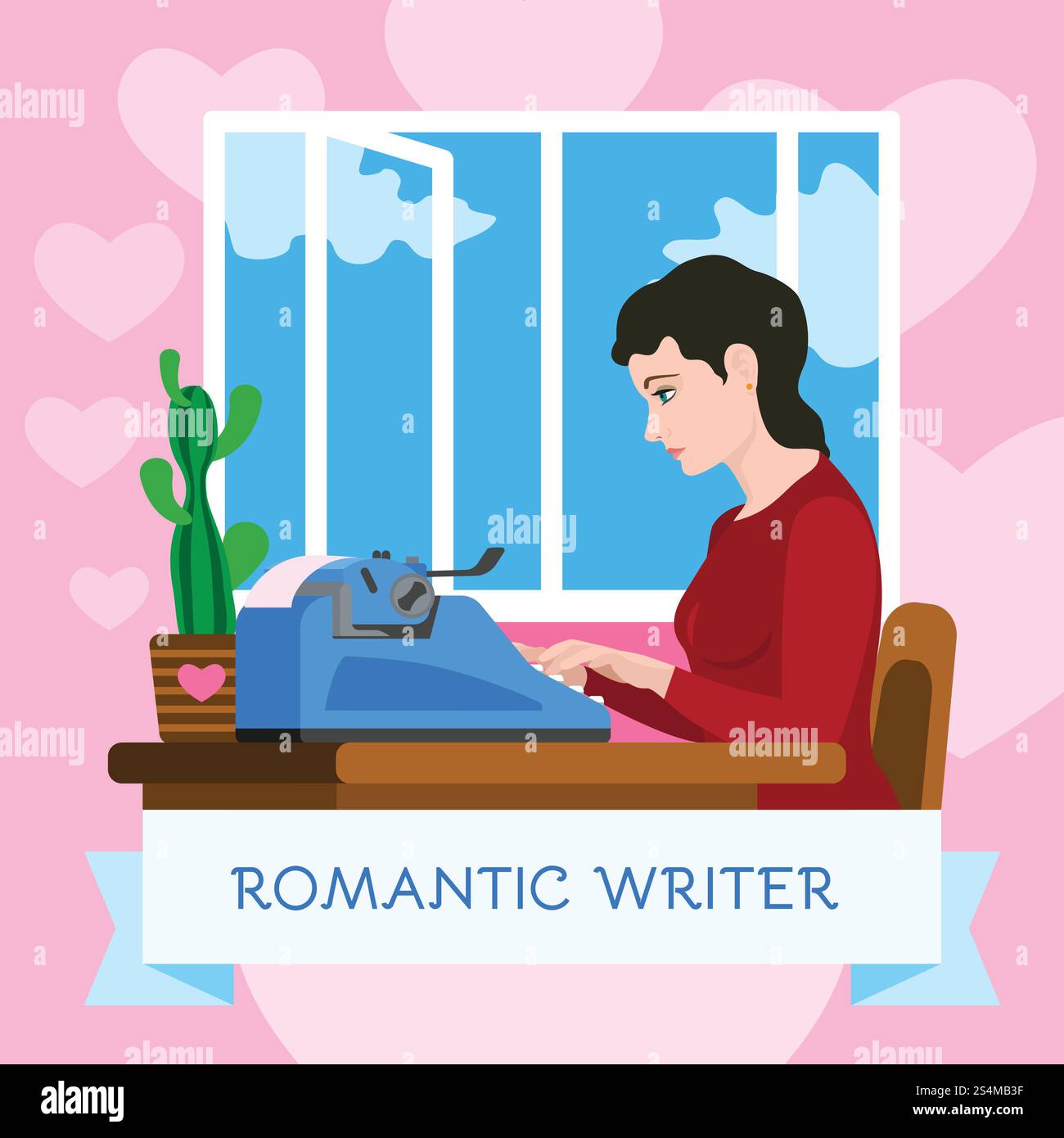 Romantic type concept illustration hi-res stock photography and images ...