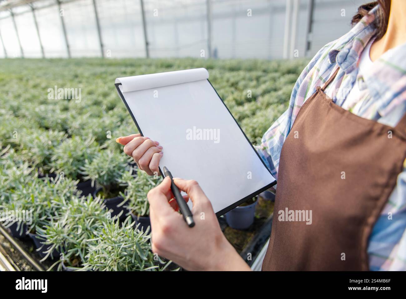 Quality control supervisor making notes after control Stock Photo - Alamy