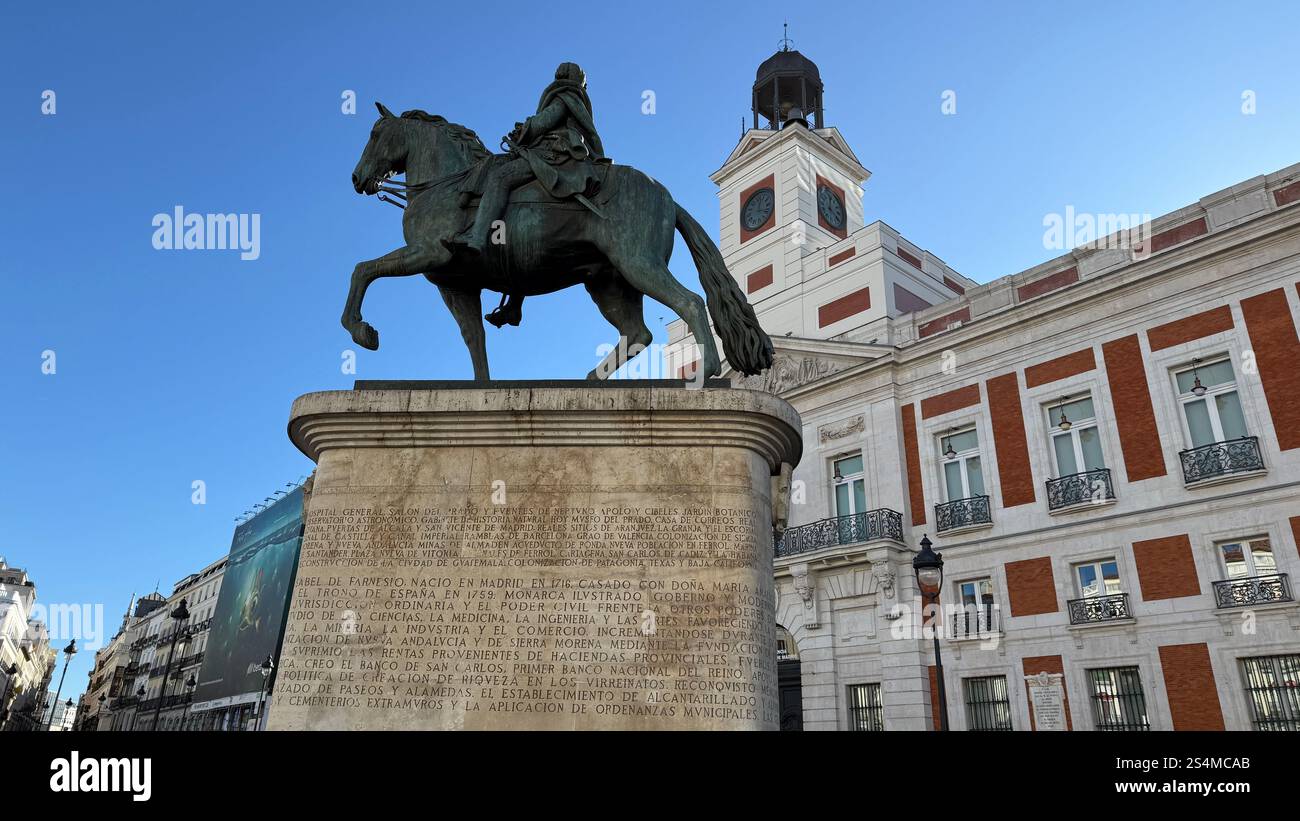 Puerta del Sol Square in Madrid Stock Photo - Alamy