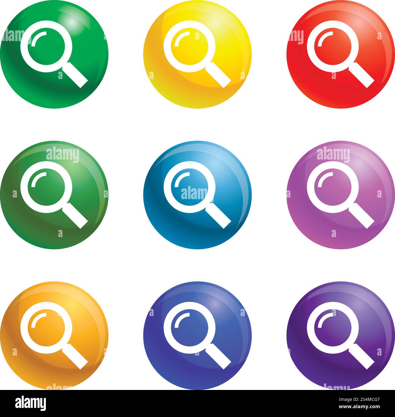 To do check list icons vector 9 color set isolated on white background ...